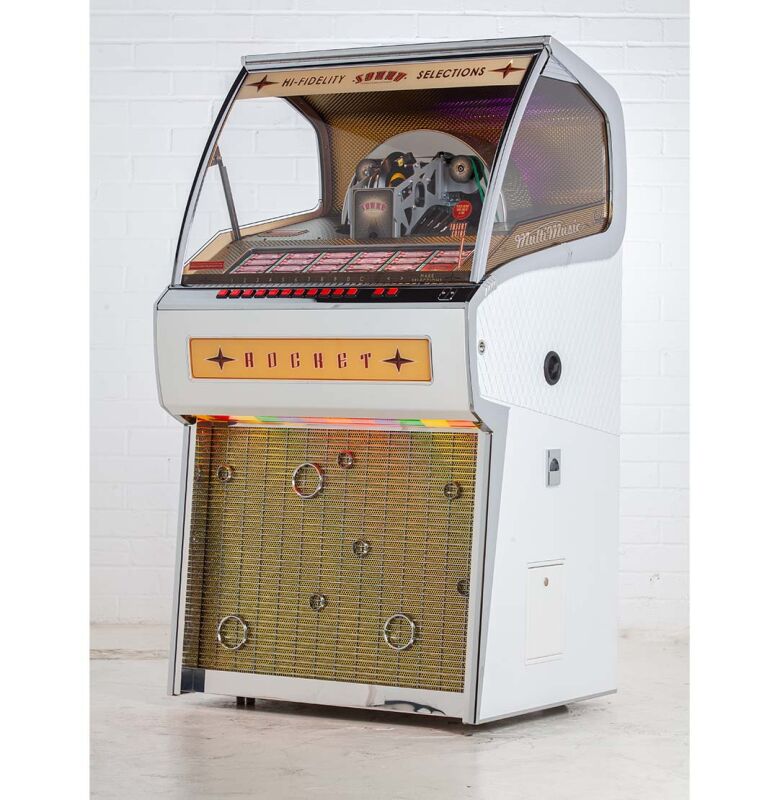 Rocket Vinyl Jukebox "White Wedding"